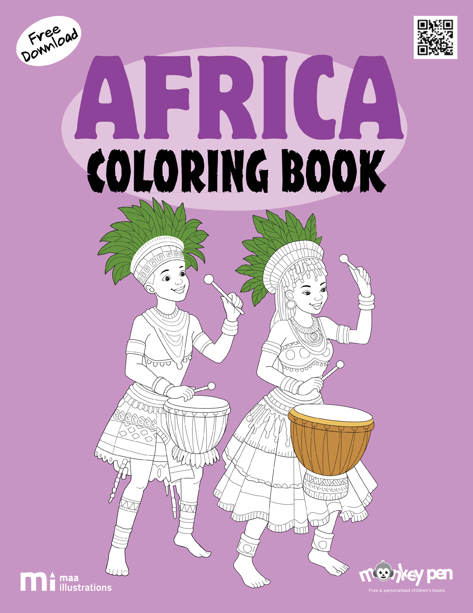 Africa Coloring Pages – Free Printable Culture & Animals
