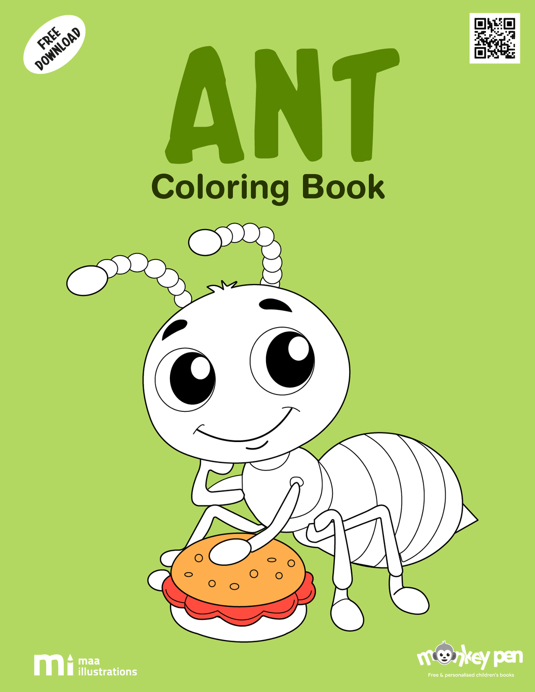 Free Insects Coloring Pages – Bee & Bug Printables