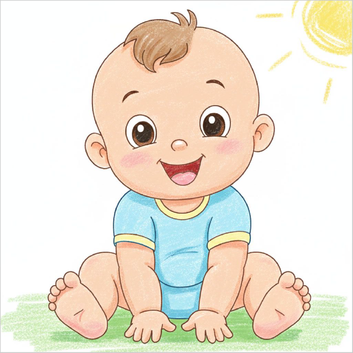 How to Draw a Baby – Simple Character Drawing for Kids