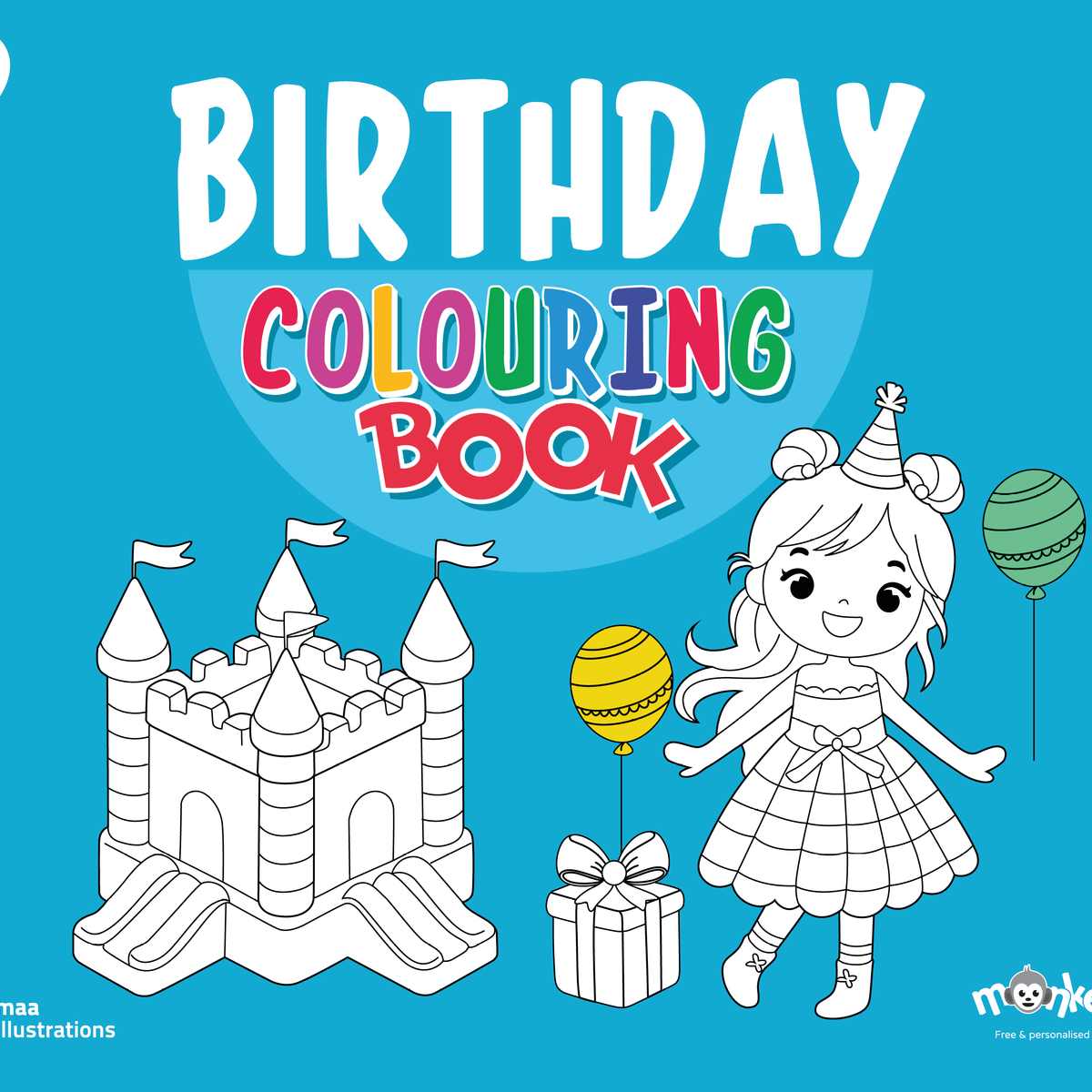 Birthday Party Coloring Book – Free PDF Download