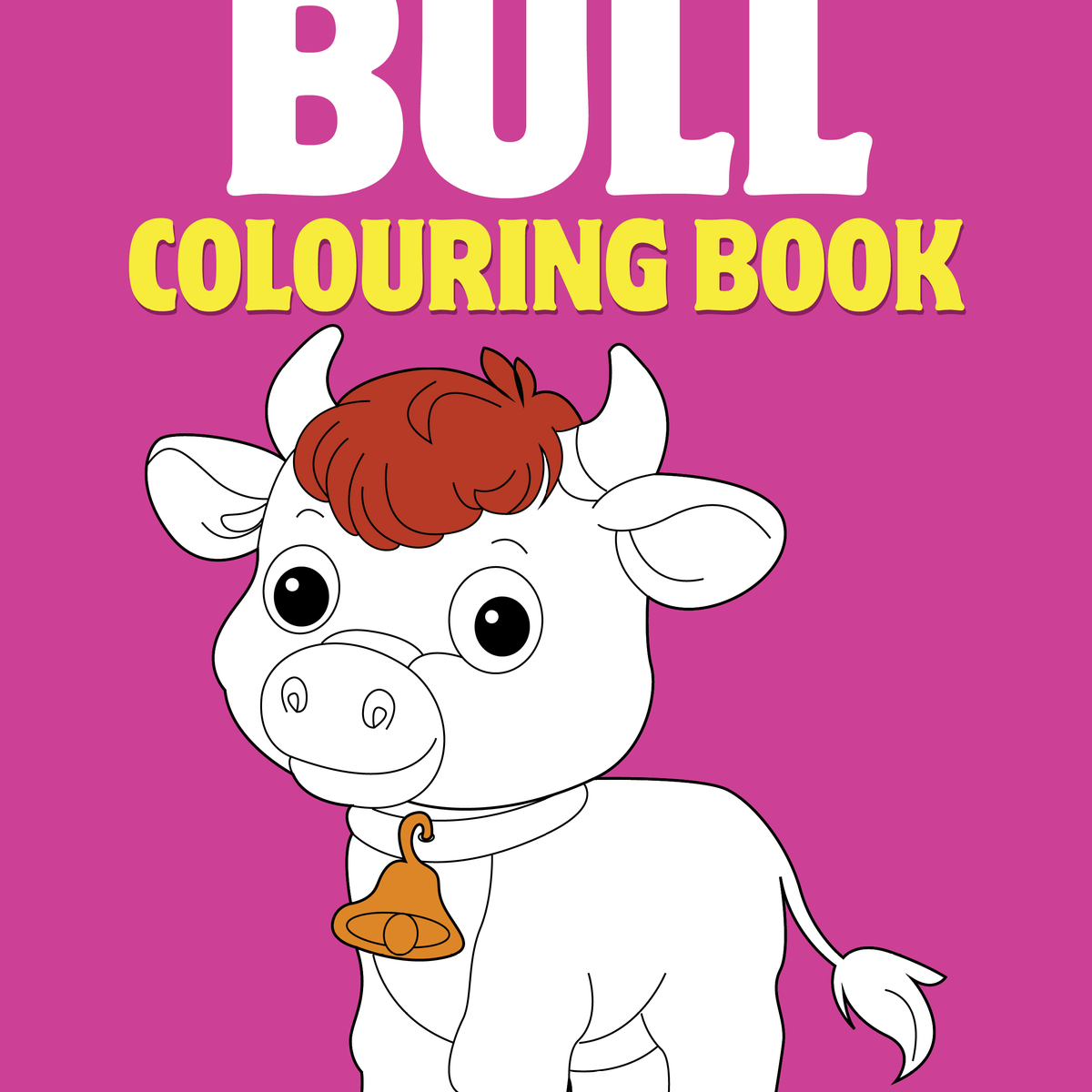 Downloadable Bull Coloring Book for Kids