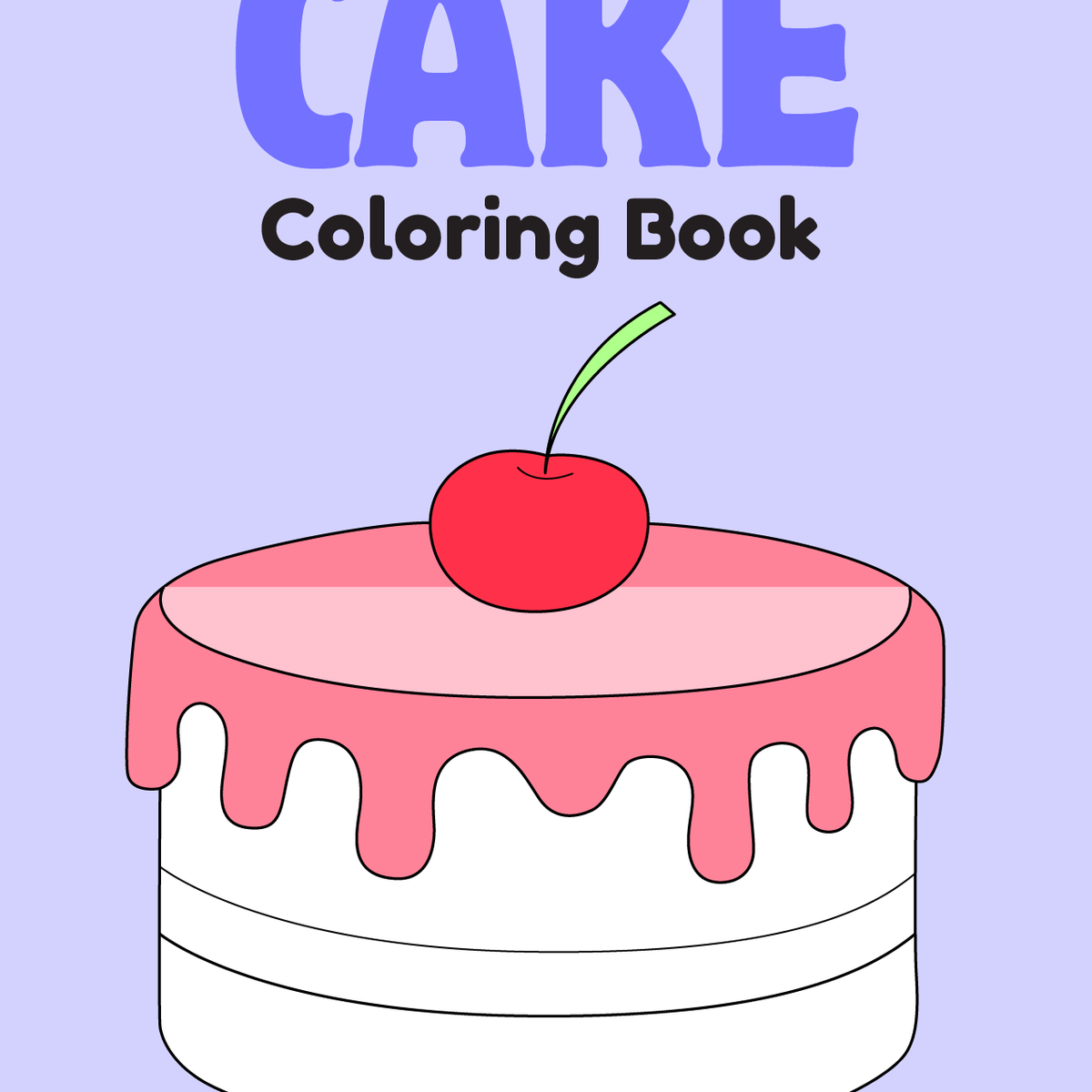 Cake Coloring Book