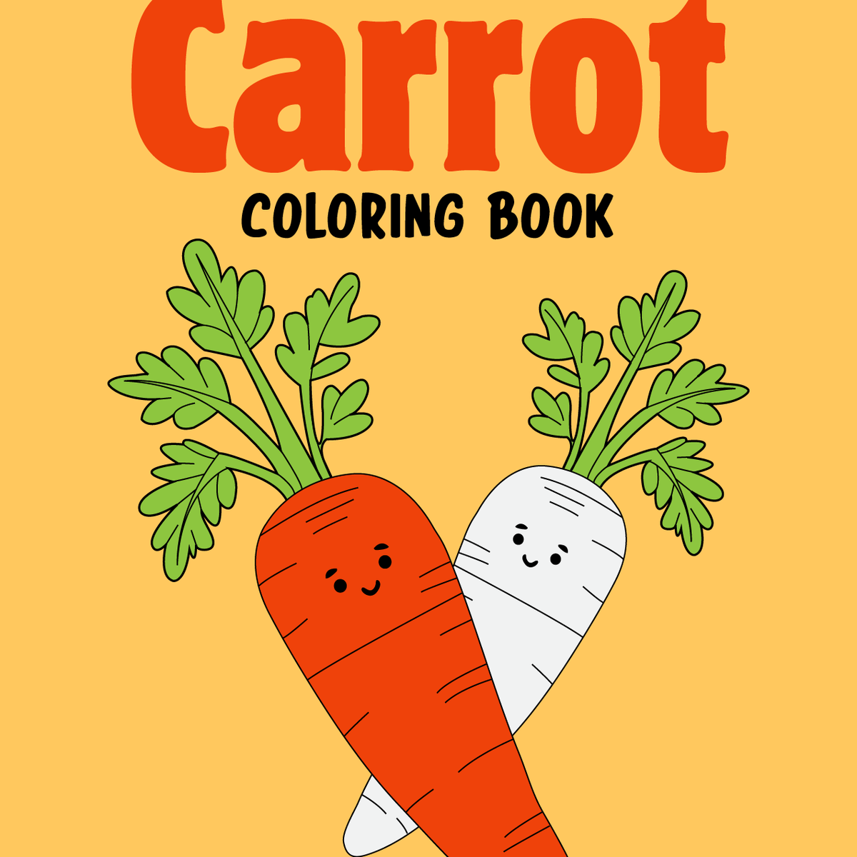 Free Printable Carrot Coloring Book – Healthy Fun for Kids