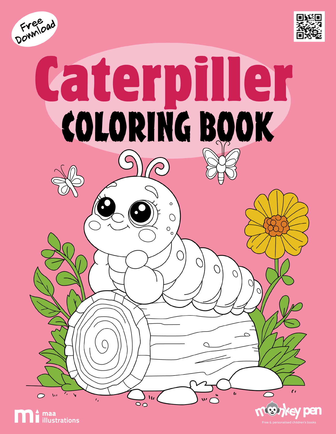 Free Caterpillar Coloring Pages – Bug & Nature Fun