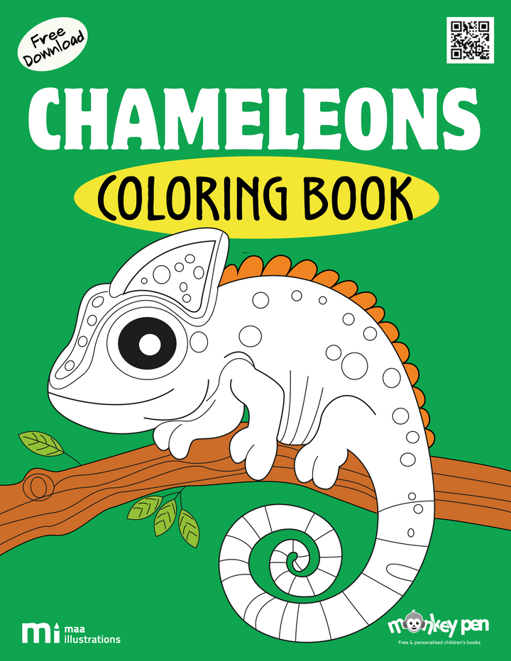Free Chameleon Coloring Pages – Fun Printable Reptile Sheets for Kids