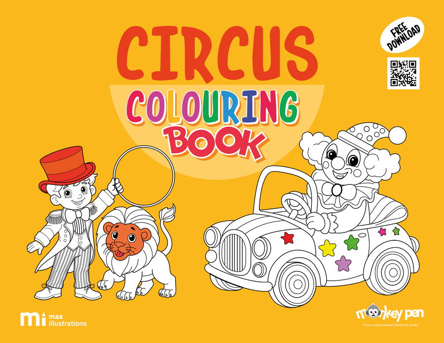 Free Printable Circus Coloring Pages (PDF File) – Page 2