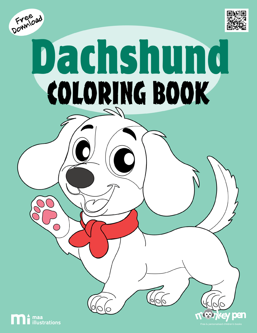 Free Dog Coloring Pages – Cute, Printable PDF Downloads