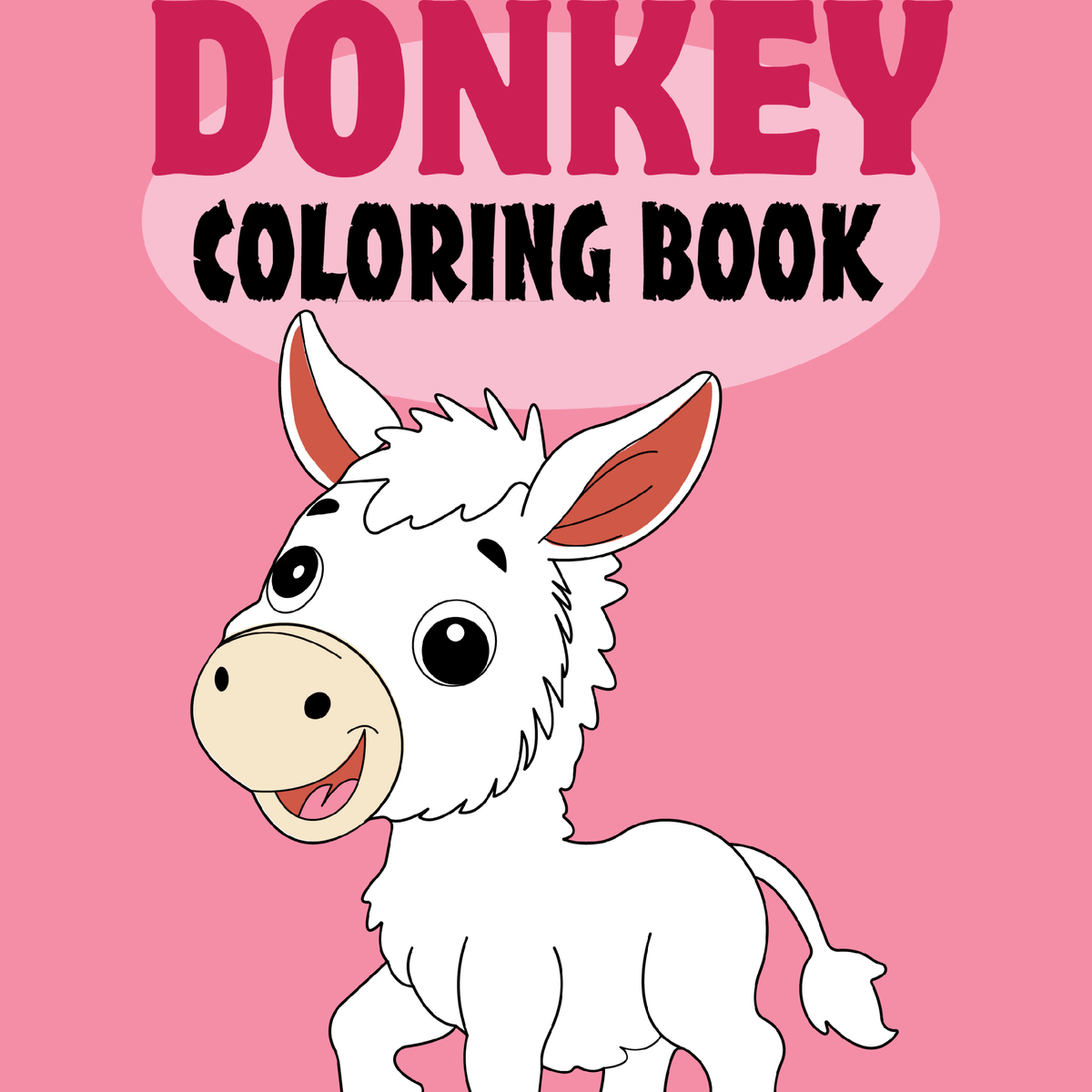 Donkey Coloring Book PDF - Free Printable Coloring Page PDF