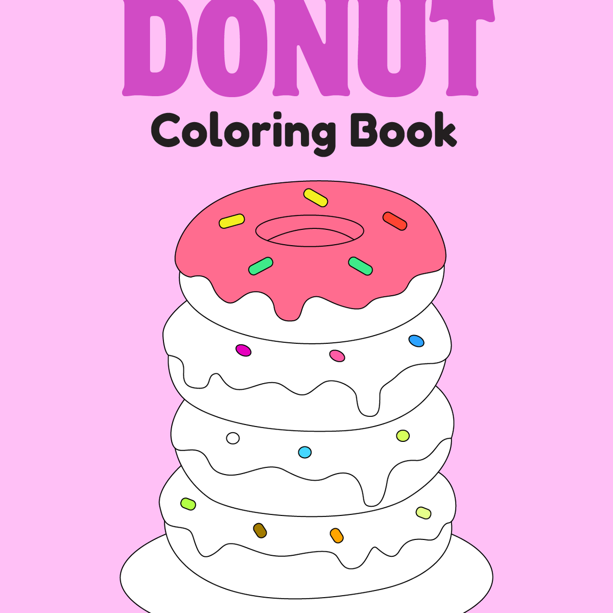 Donut Coloring Book