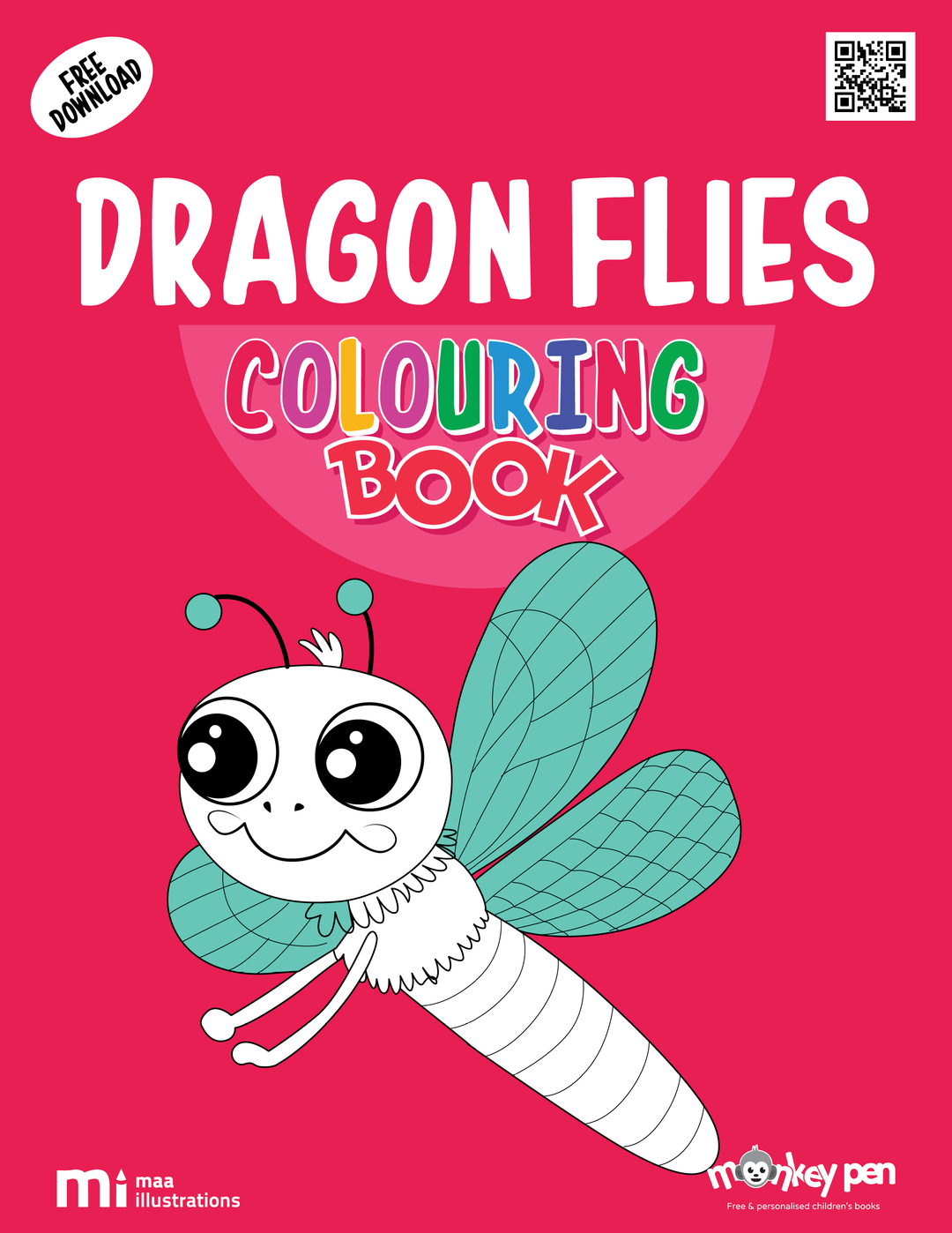 Free Dragonfly Coloring Pages – Printable Insect Fun for Kids