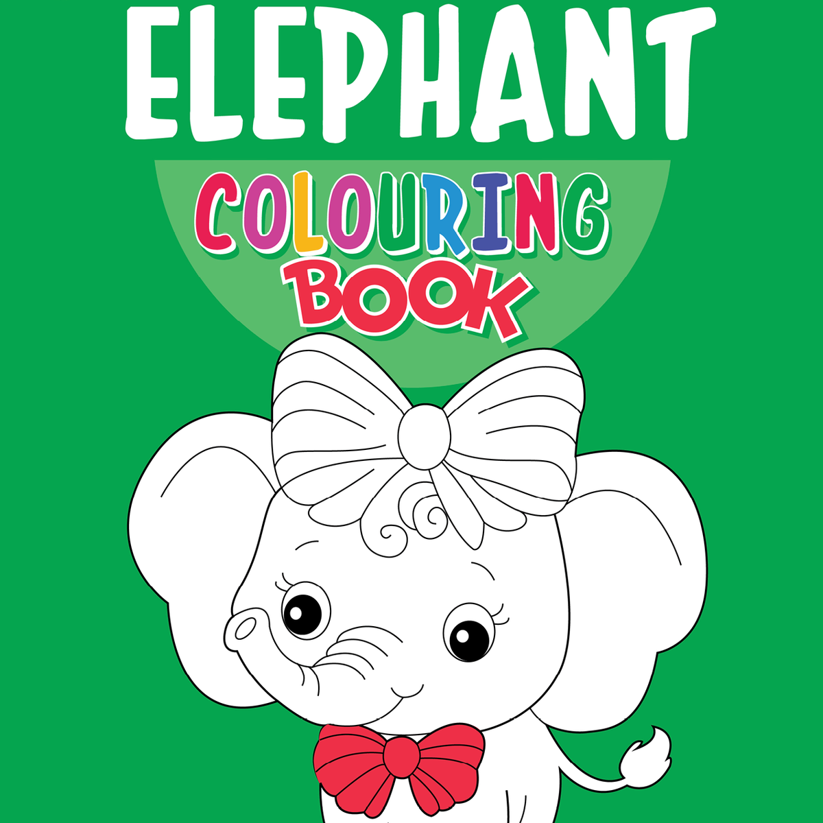 Downloadable Elephant Coloring Book