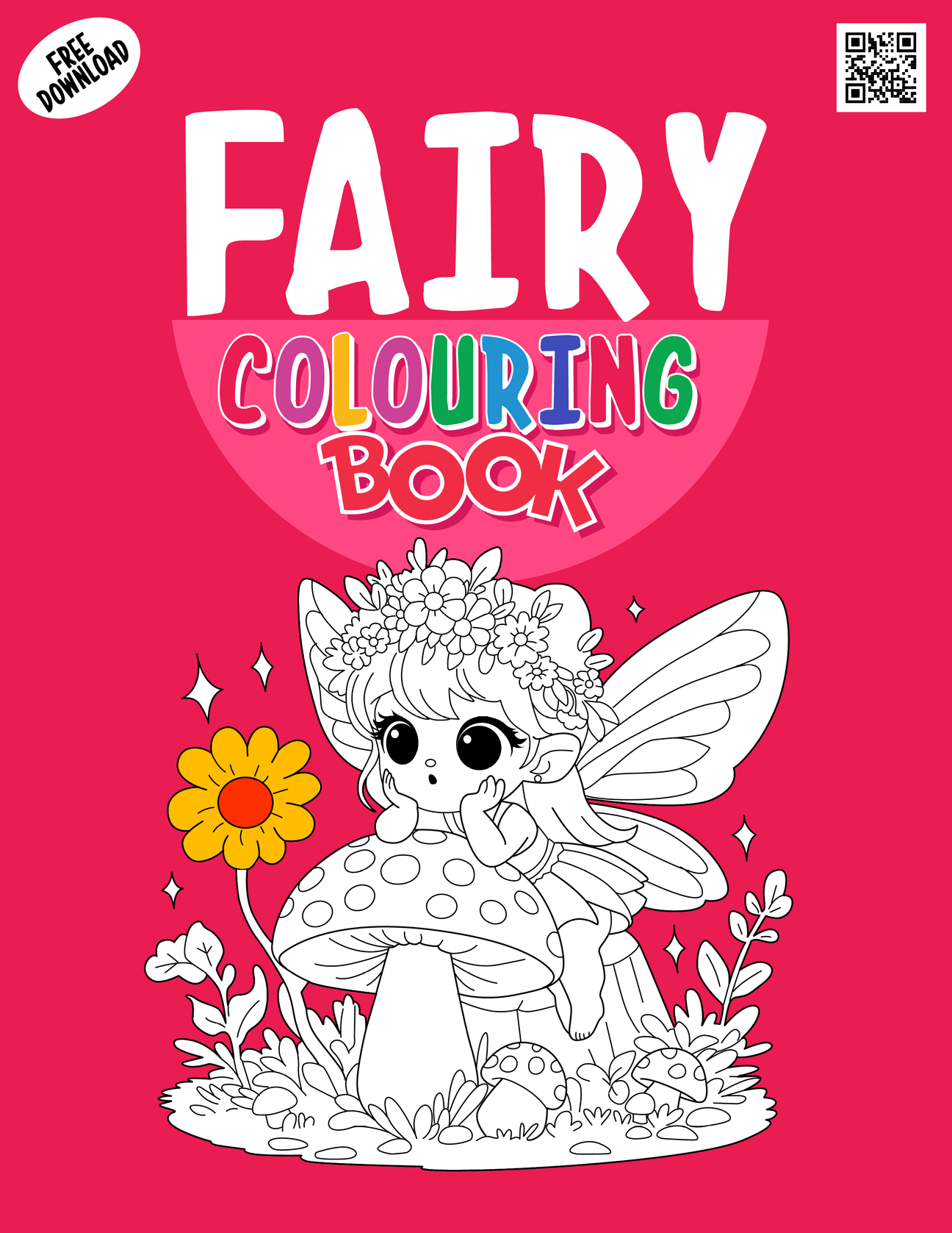 Free Fairy Coloring Pages – Printable Magical Art – Page 4