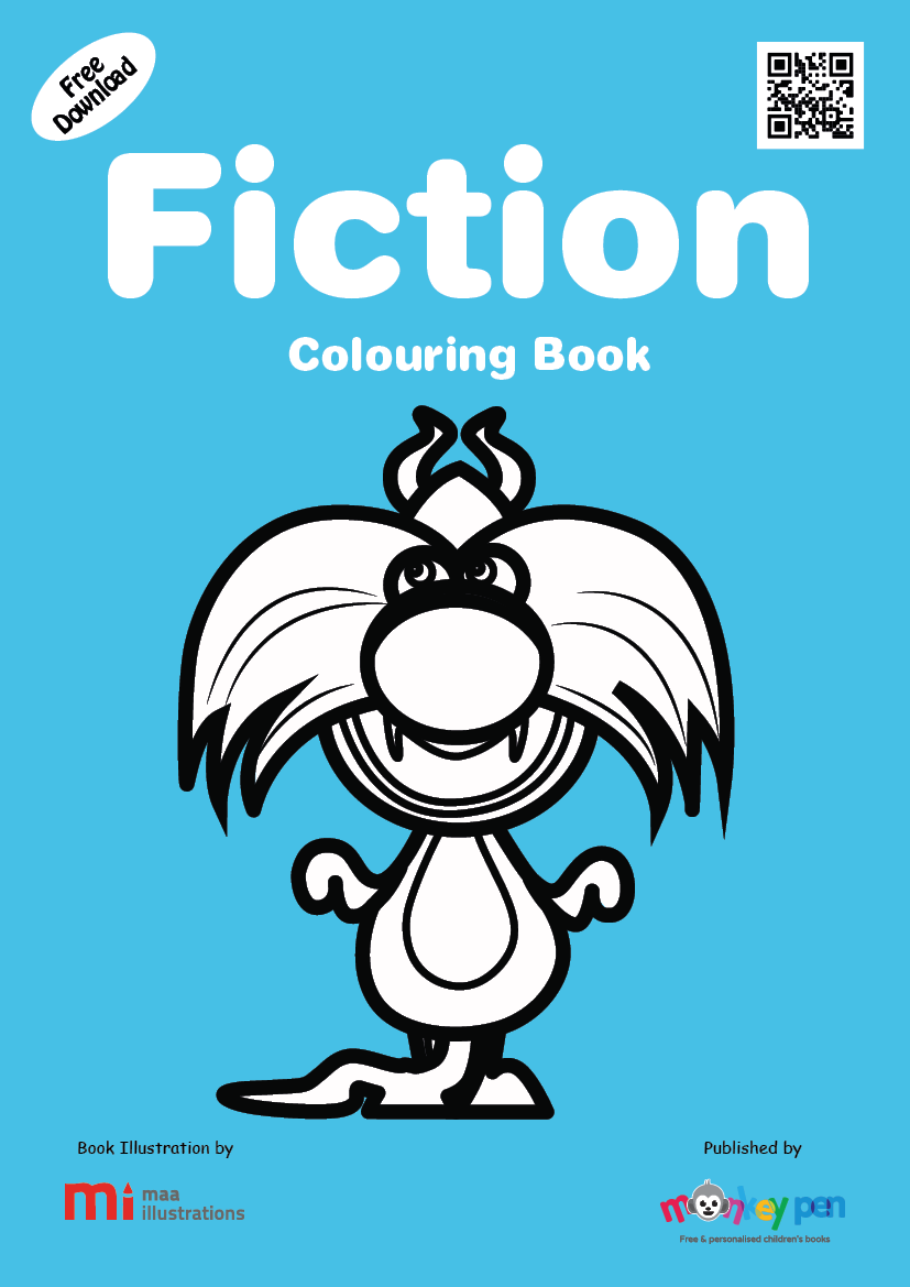 Fiction Coloring Book for young minds