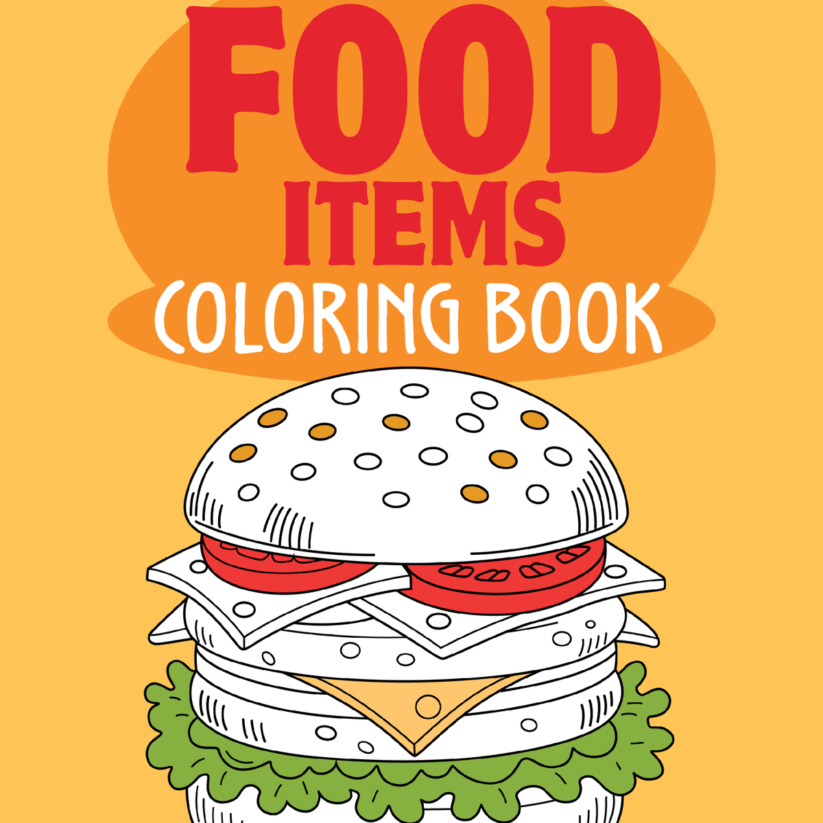 Free Food Items Coloring Book | Printable Fun for Kids