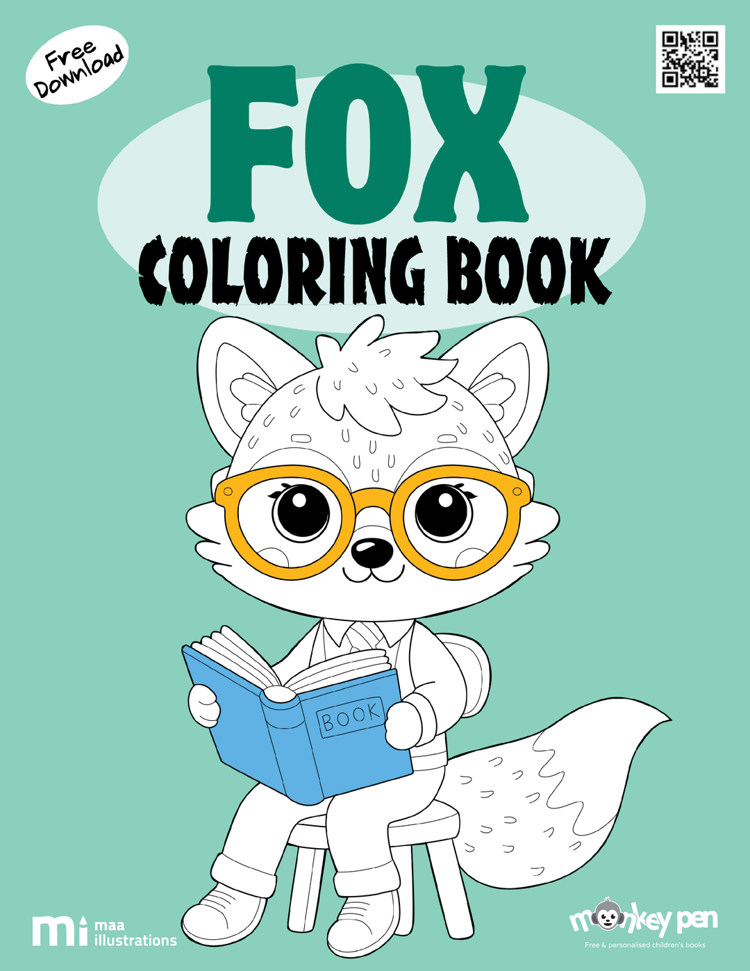 Fox Coloring Pages – Free Printable for Kids