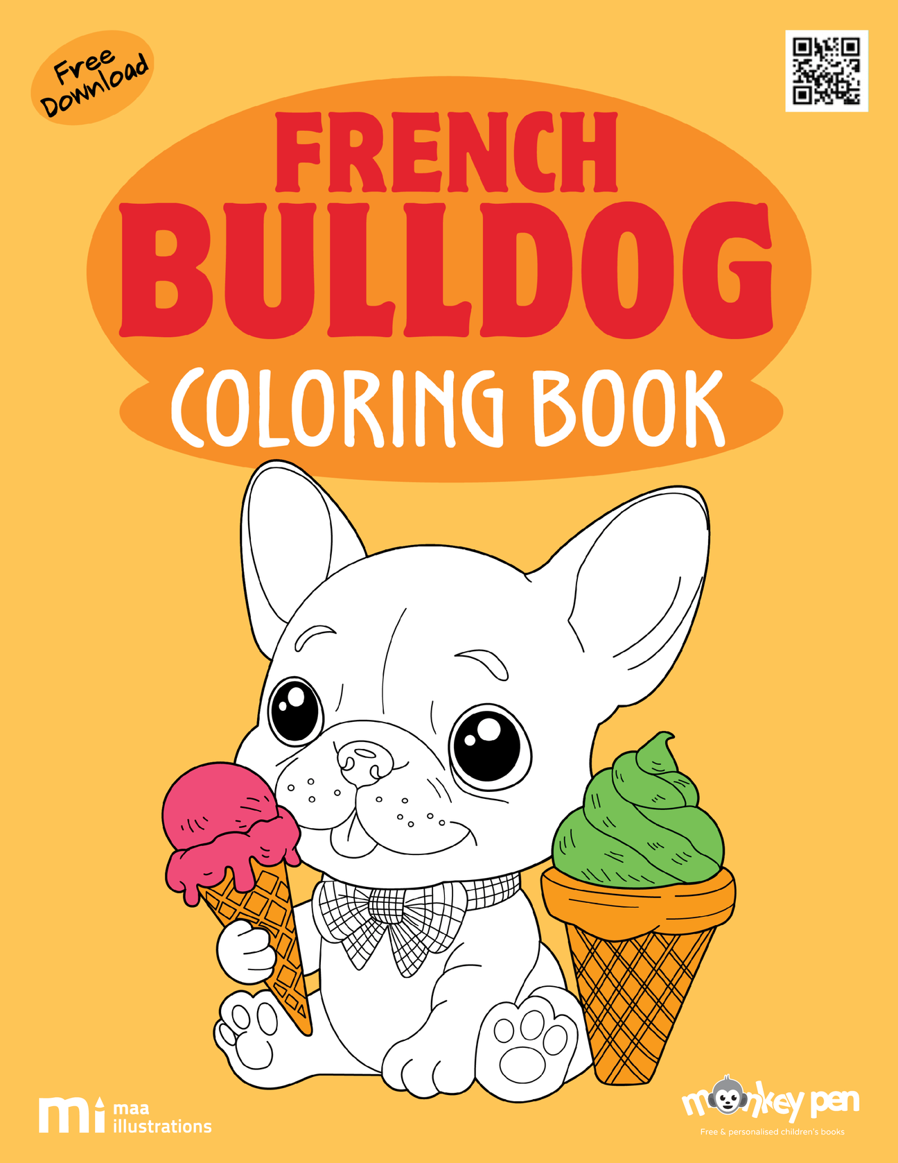 Free Printable French Bulldog Colouring Pages – Cute PDF Downloads for Kids