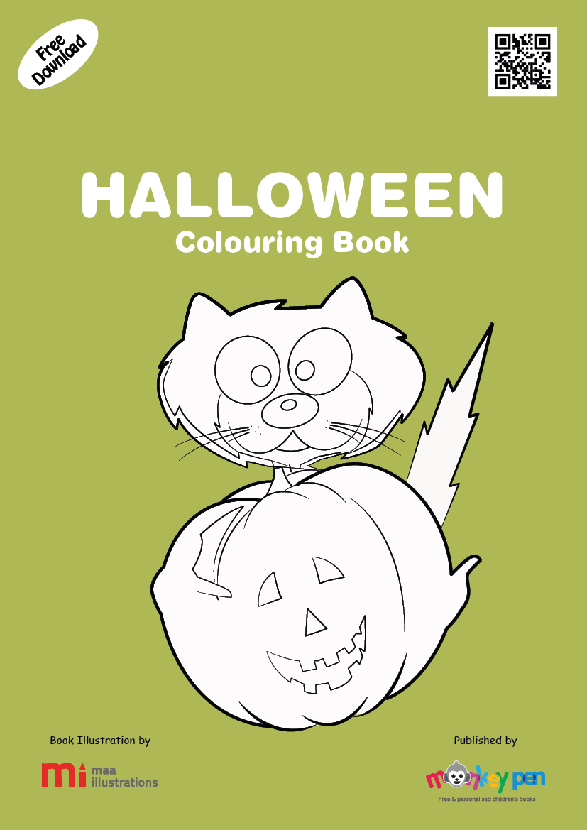 Printable Halloween Children's Coloring Book