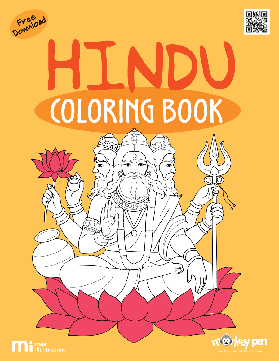 Free Printable Hindu Coloring Pages (PDF)