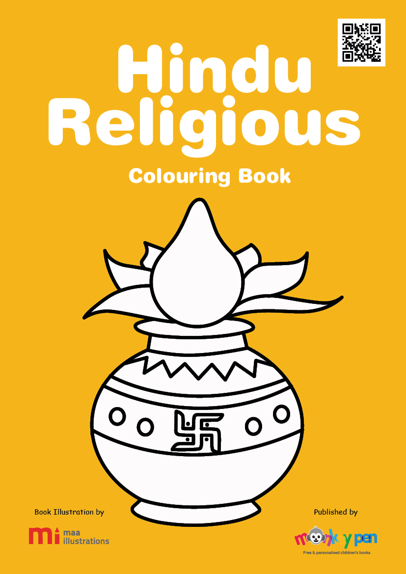 Hindu Coloring Book | Printable Spiritual Art for Kids