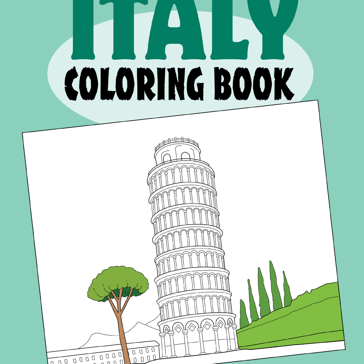 Italy Coloring Book – Instant Download