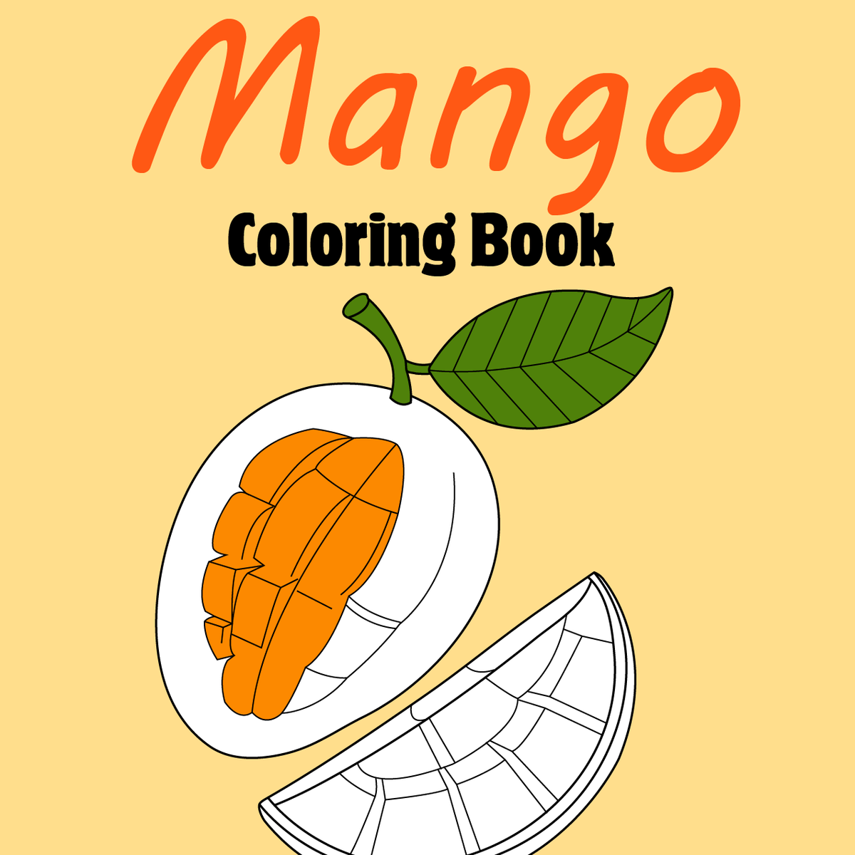 Mango Coloring Book - Free Coloring Page Printable PDF