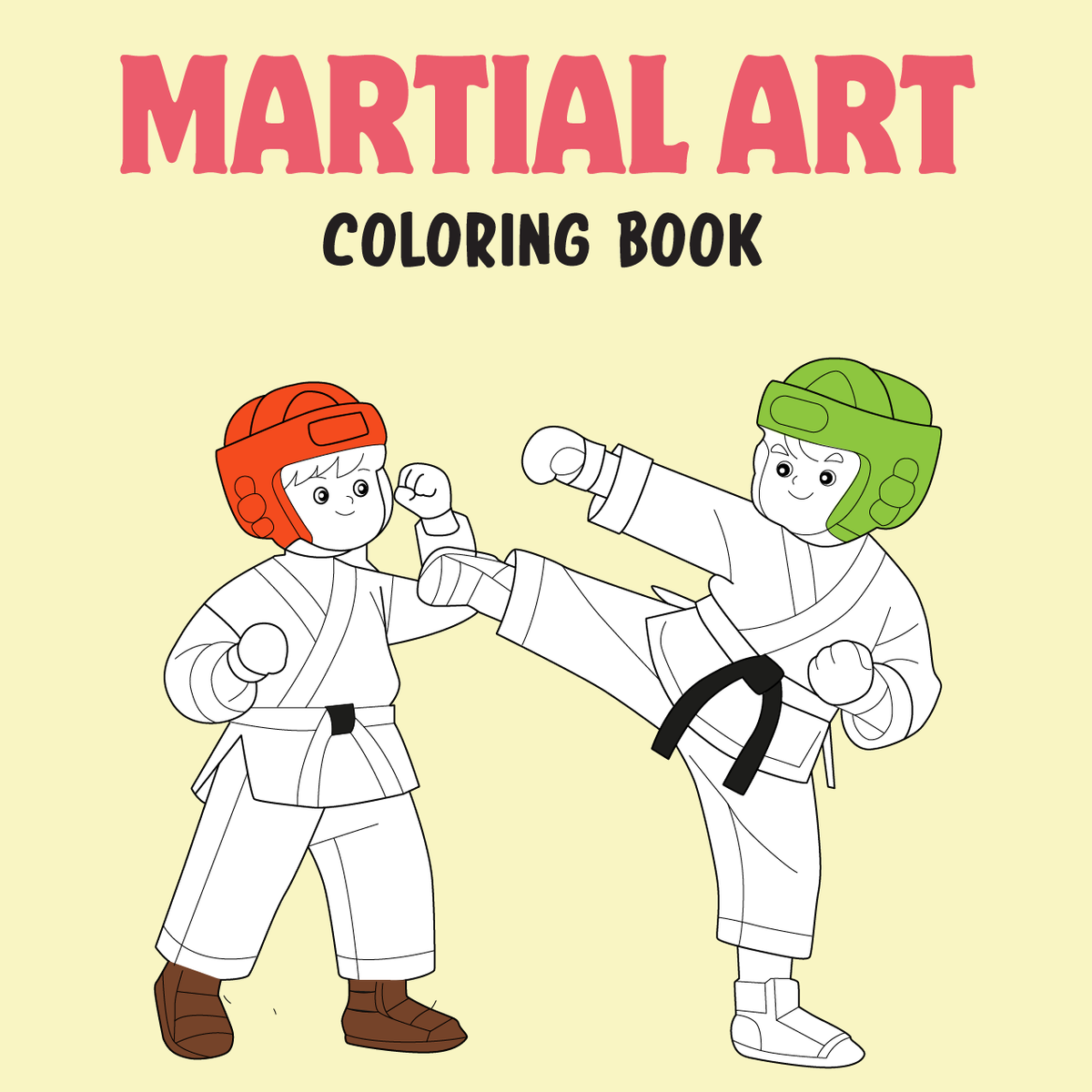 Martial Arts Coloring Book