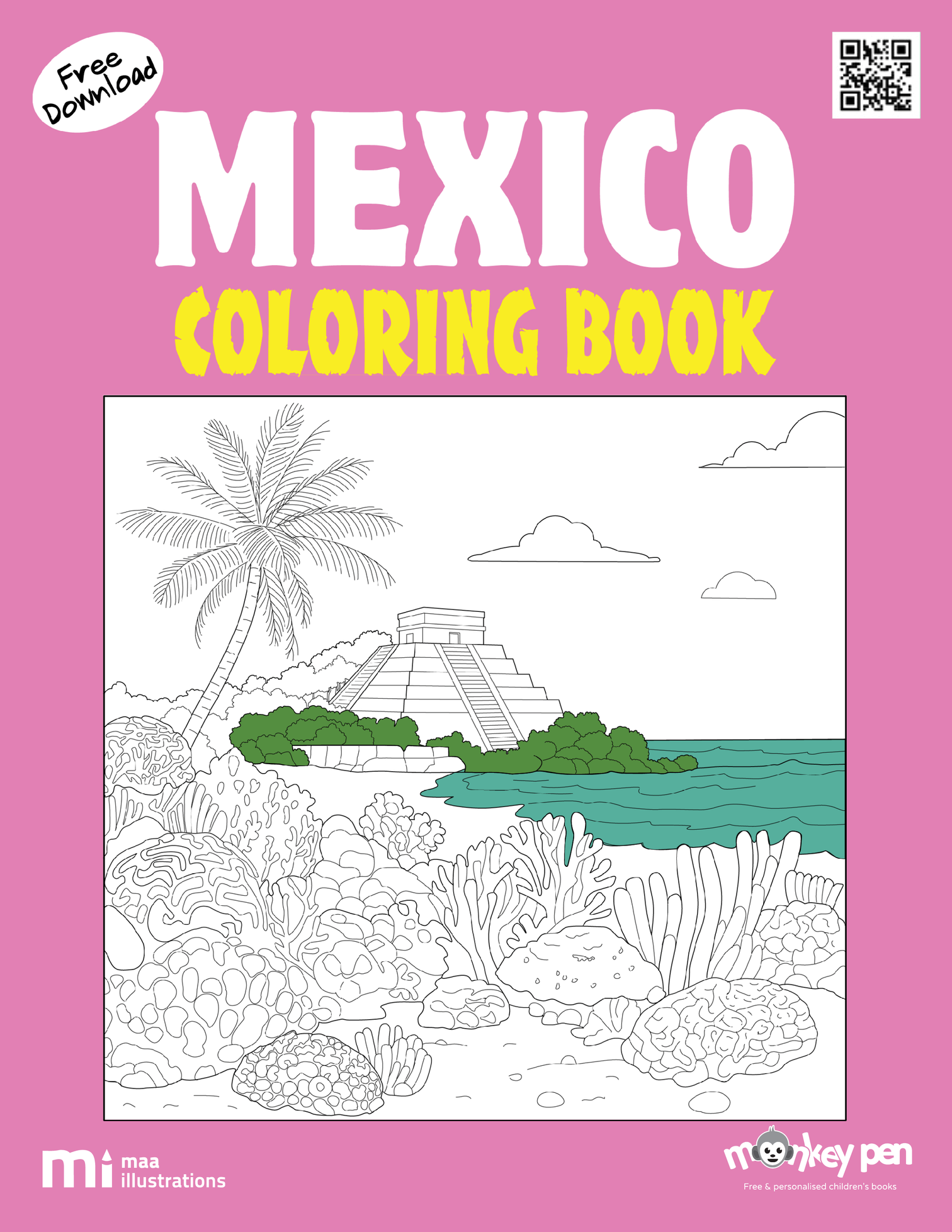 Mexico Coloring Pages – Free Printable for Kids