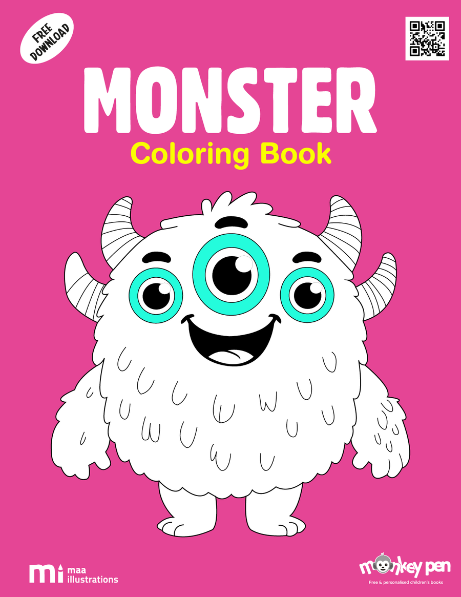 Monster Coloring Pages – Free Printable for Kids