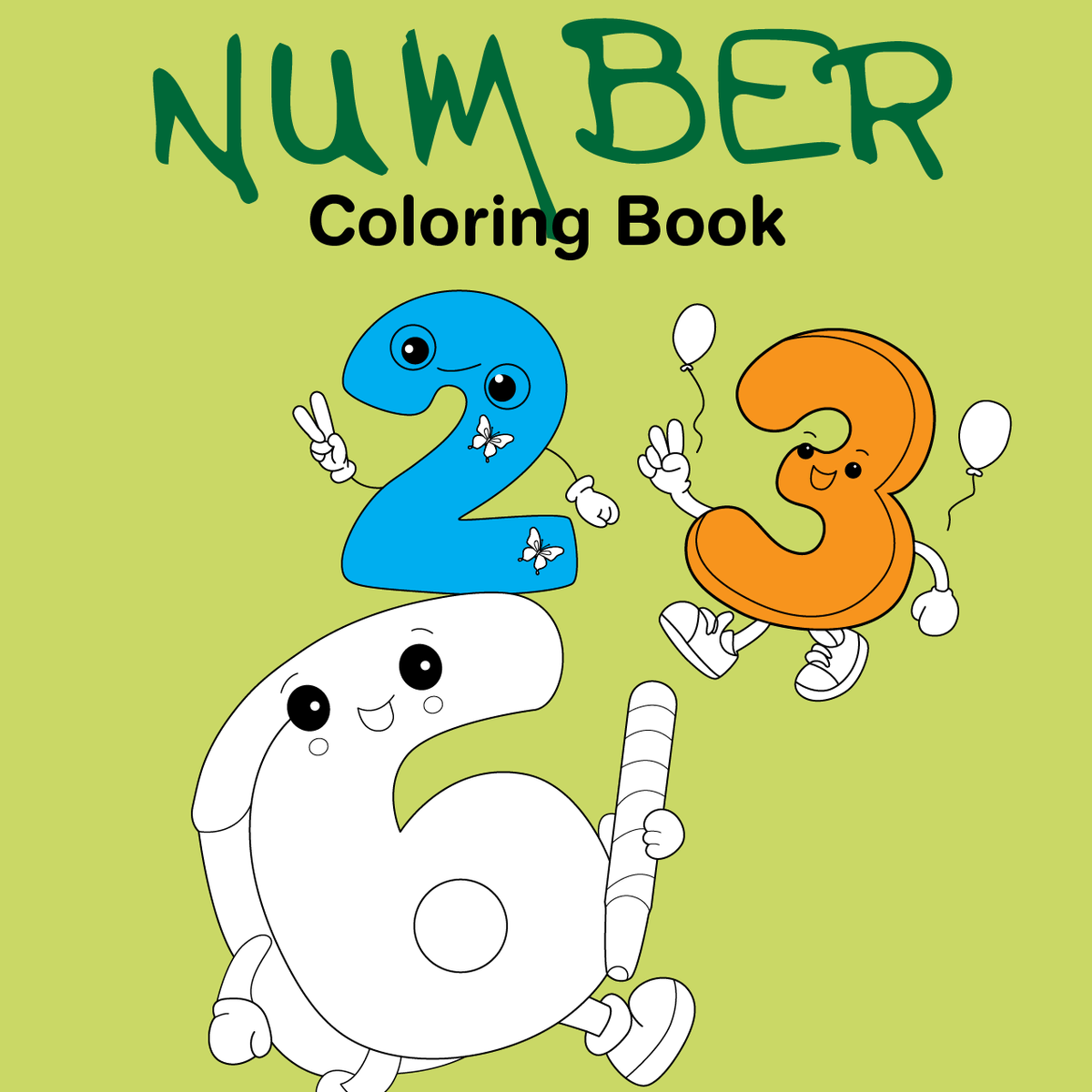 Free Printable Number Coloring Book for Kids’ Activities