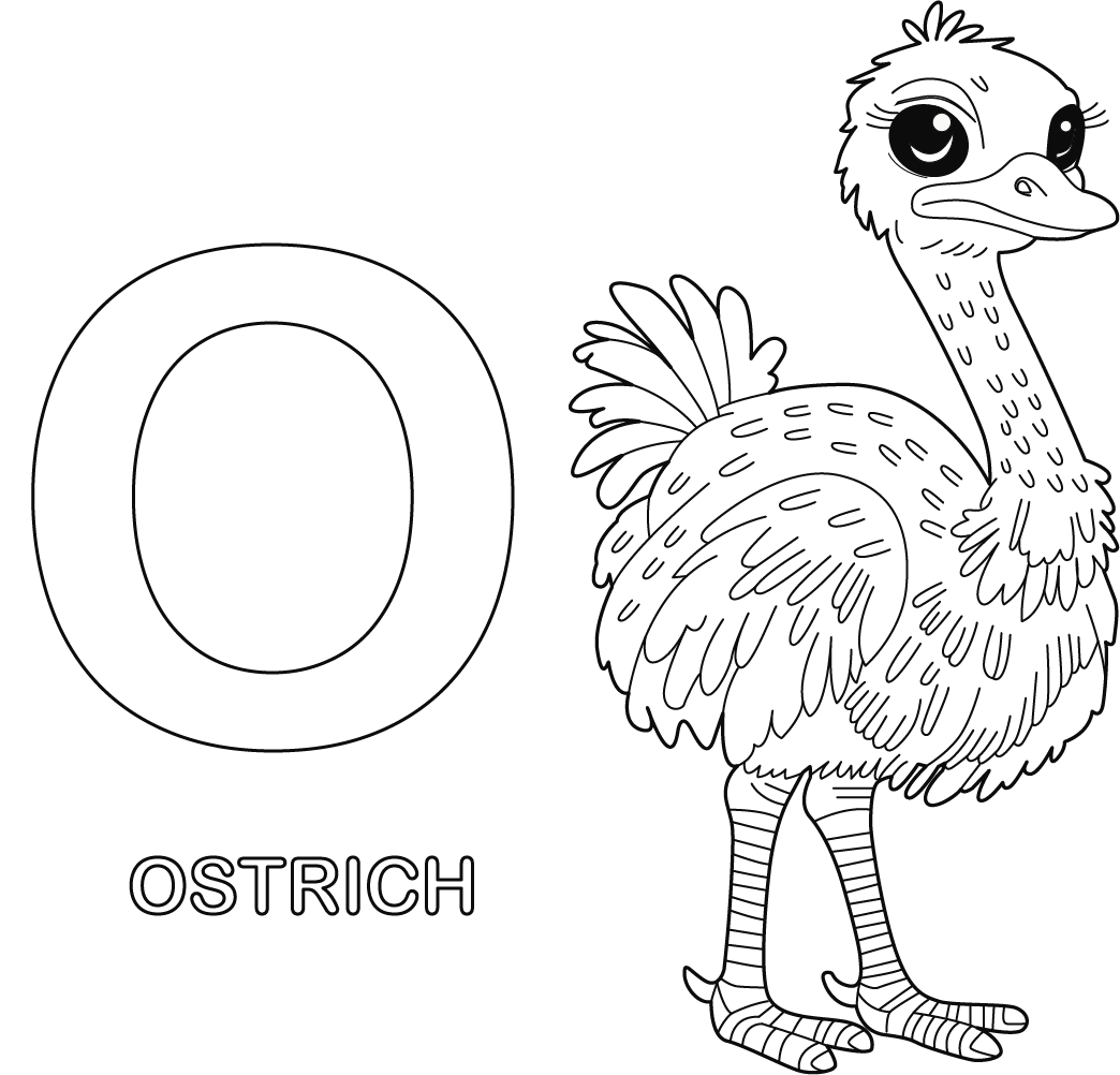 Alphabet O Coloring Page – Fun and Educational Printable for Kids