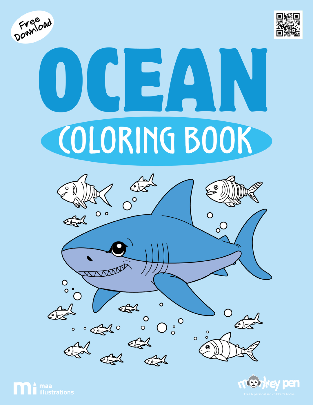 Free Seas and Oceans Coloring Pages – Printable Water World Fun for Kids