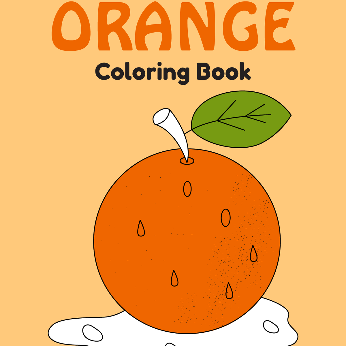 Orange Coloring Book - Free Printable PDF