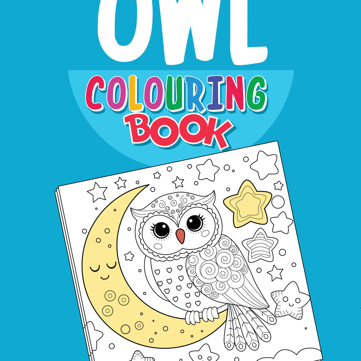 Owl Coloring Book - Instant PDF Download