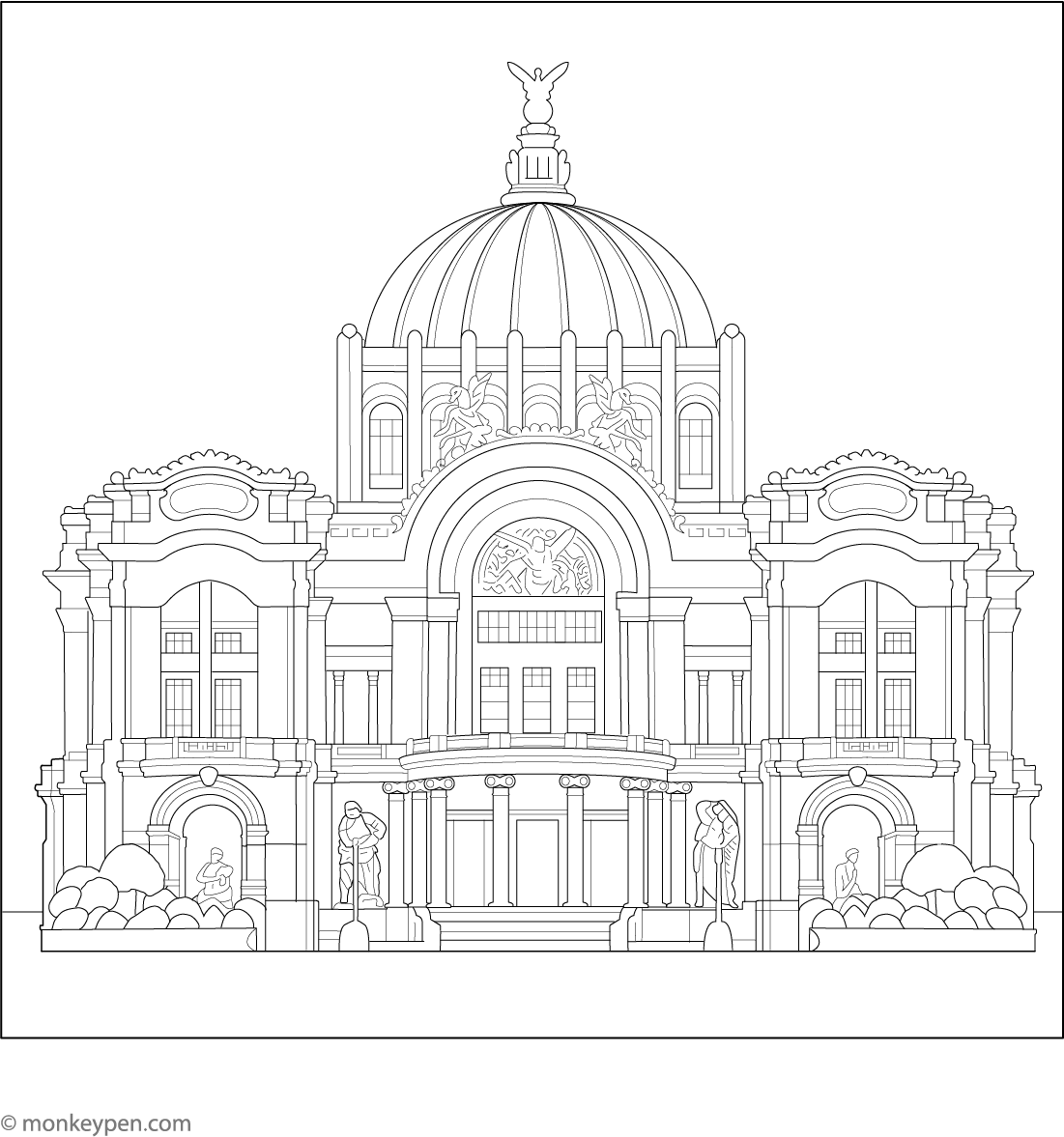 Mexico Coloring Book