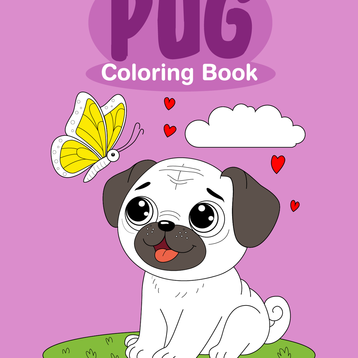 Pug Coloring Book – Free Printable PDF for Kids