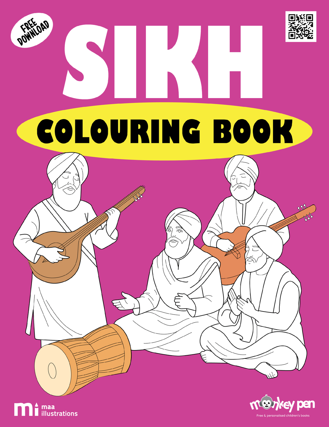 Free Sikh Coloring Pages – Printable PDF Art