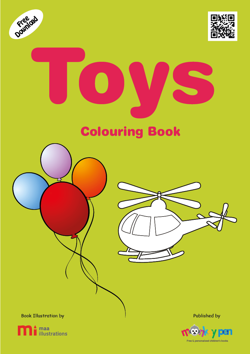 Exciting Toys Coloring Book for Kids