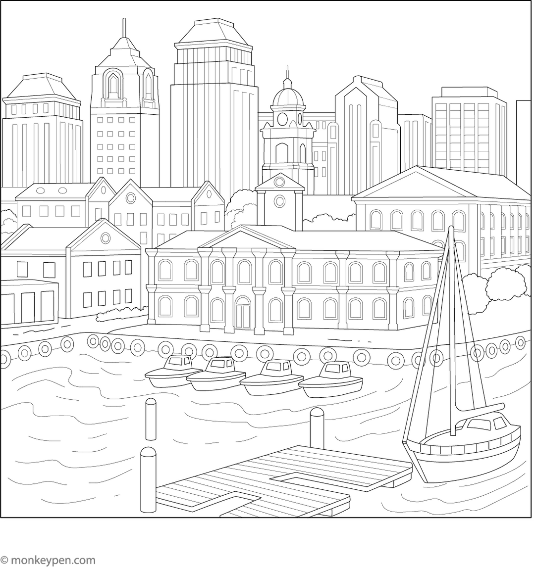 Africa Coloring Book Printable PDF