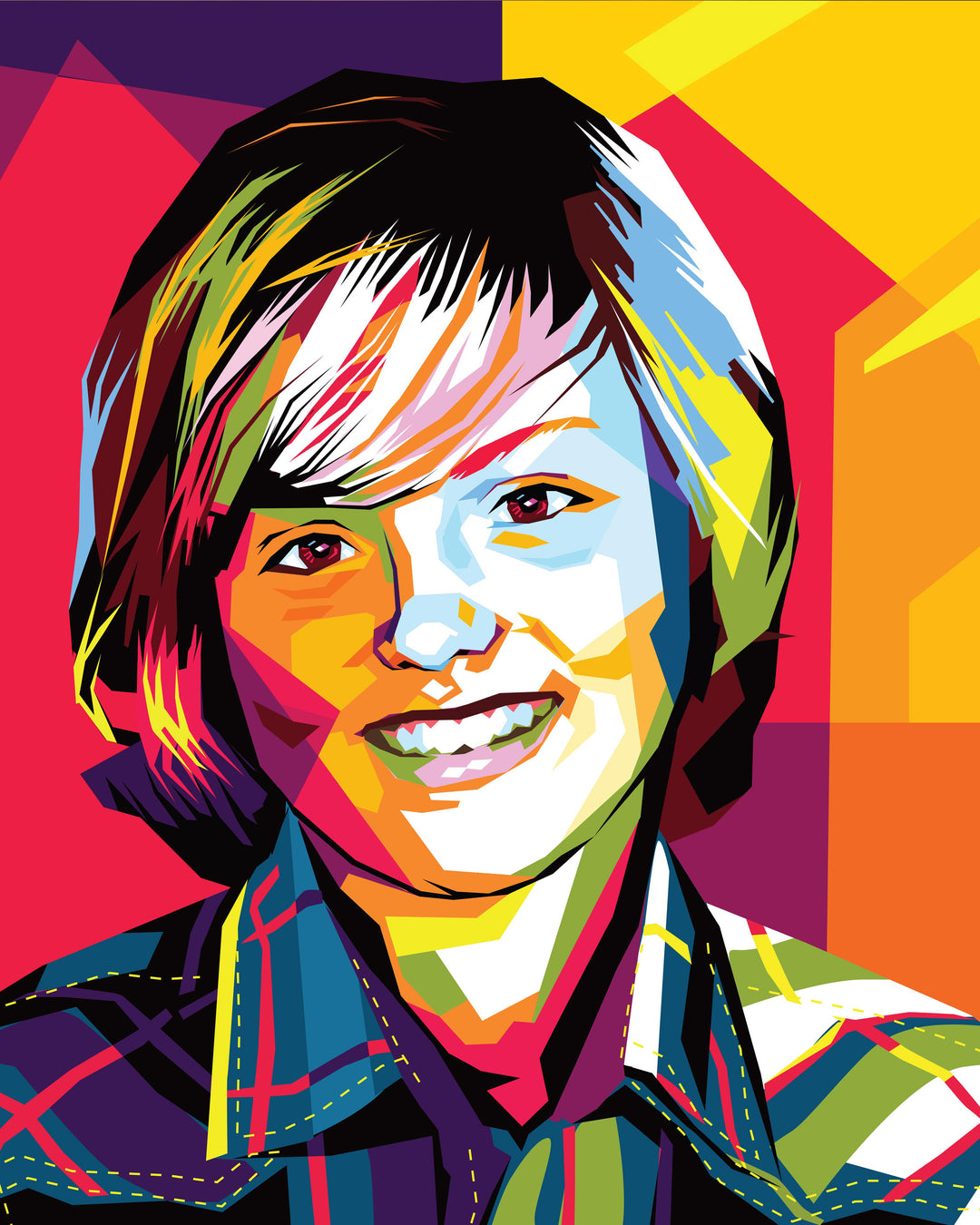 Wedha Pop Art Portraits (WPAP) Drawing - Monkey Pen
